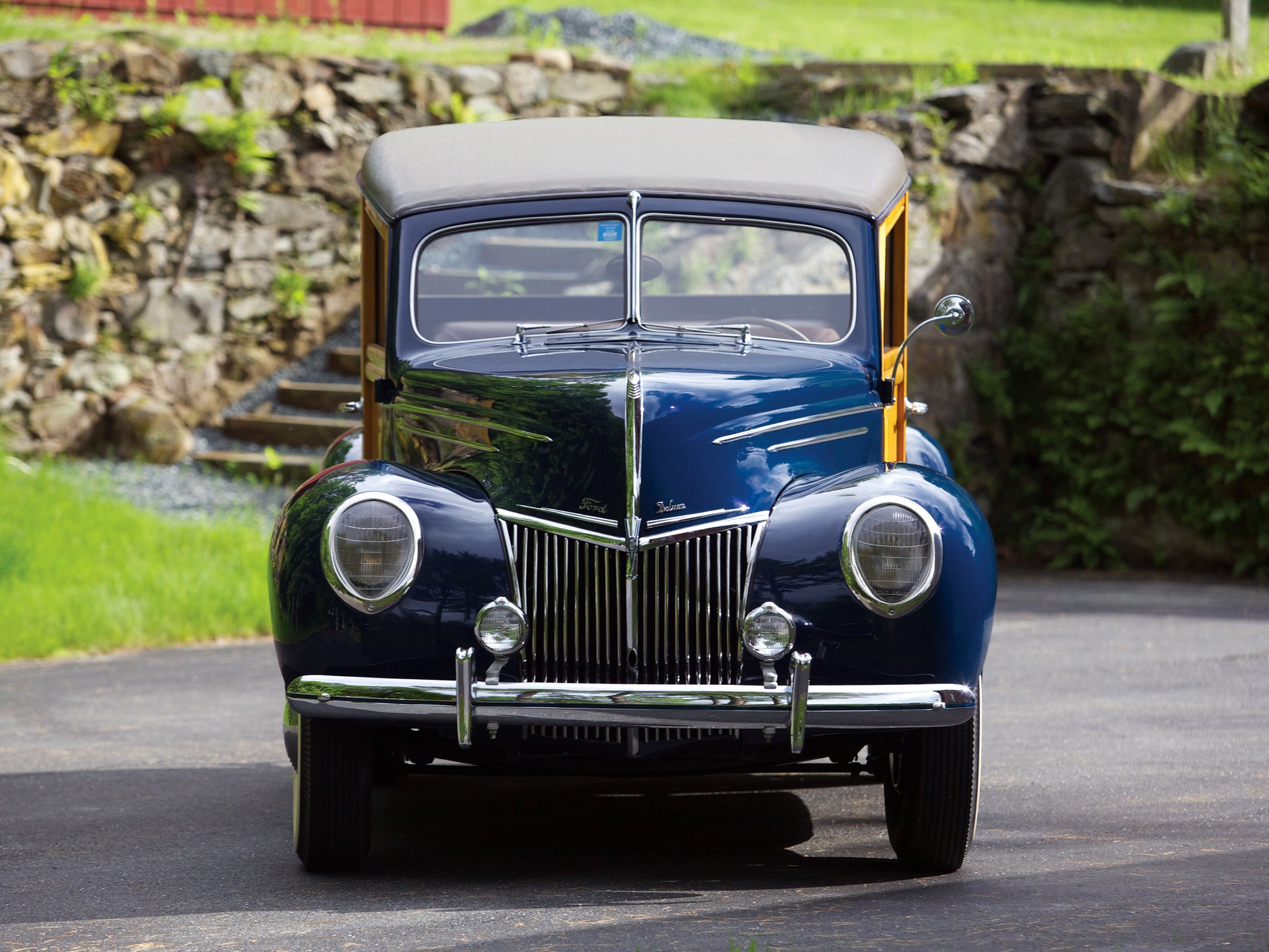 1939, Ford, V 8, Deluxe, Stationwagon, 91a 79, Woody, Retro, Vintage ...