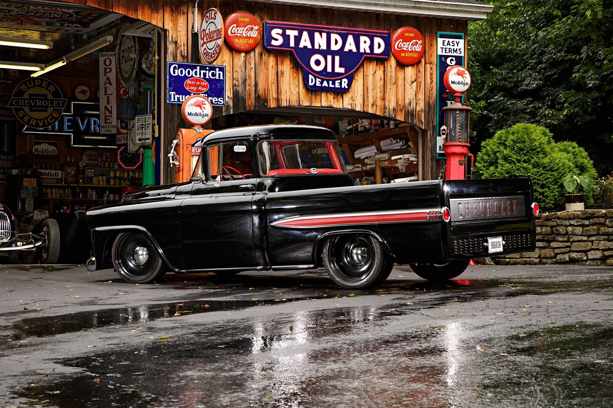 1959, Chevrolet, Apache, Hot, Rod, Rods, Custom, Retro, Pickup ...