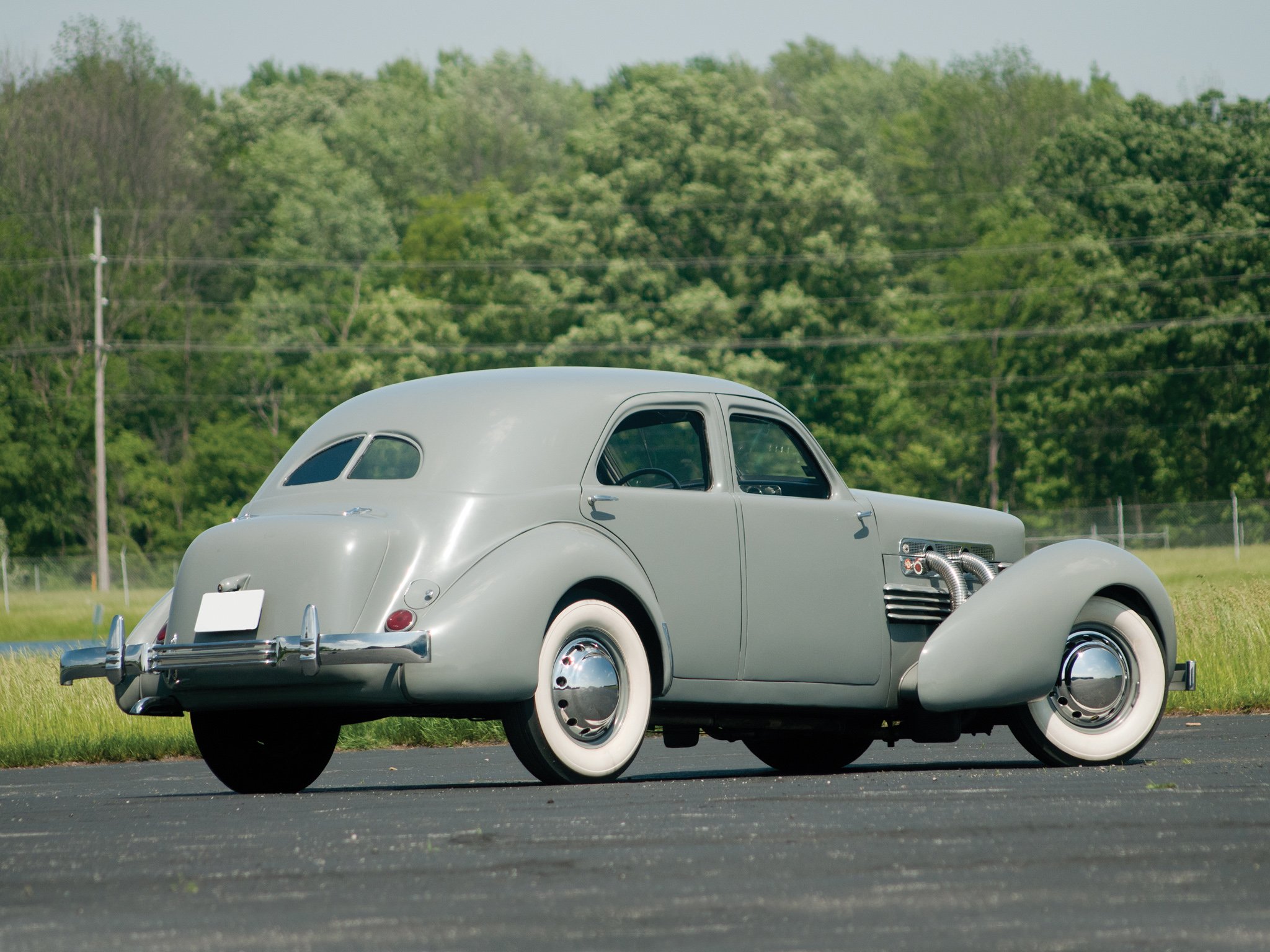 1937, Cord, 812, Supercharged, Beverly, Sedan, Bustlback, Luxury ...