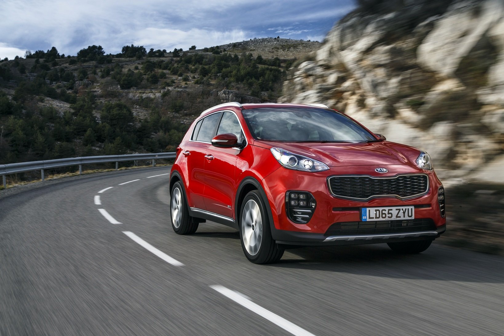2016, Cars, Uk version, Kia, Sportage, Suv, Gt line, Red Wallpapers HD ...