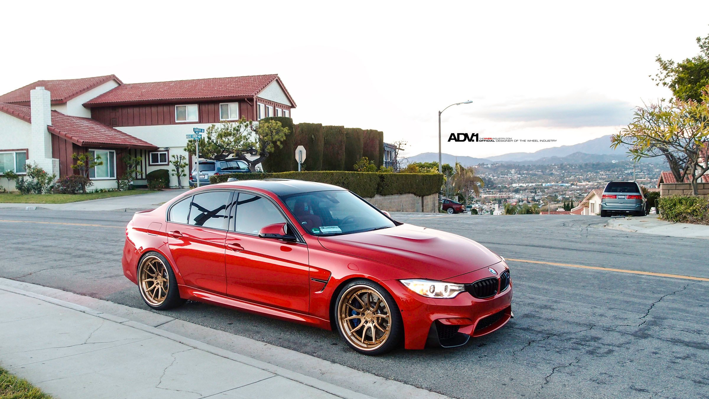 bmw, M3, Adv1, Wheels, Cars, Red, Sedan Wallpapers HD / Desktop and ...