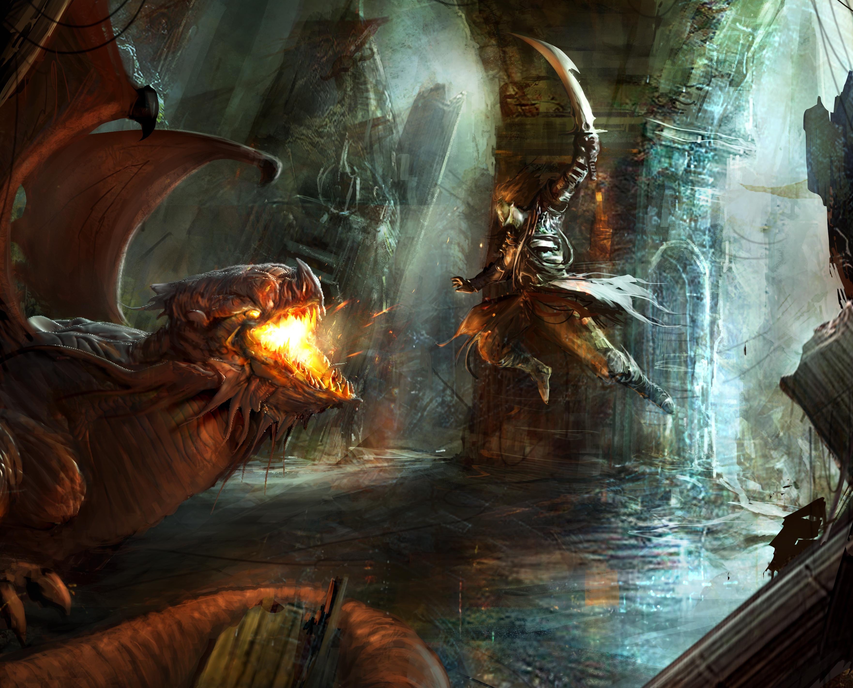 battles, Warriors, Flight, Fantasy, Battle, Monster, Monsters, Fir ...