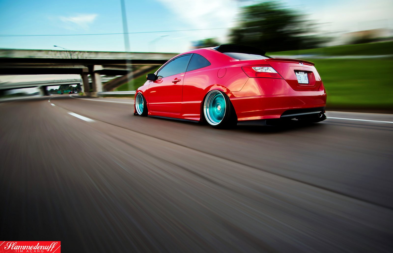 honda, Civic, Coupe, Cars, Red Wallpapers HD / Desktop and Mobile ...