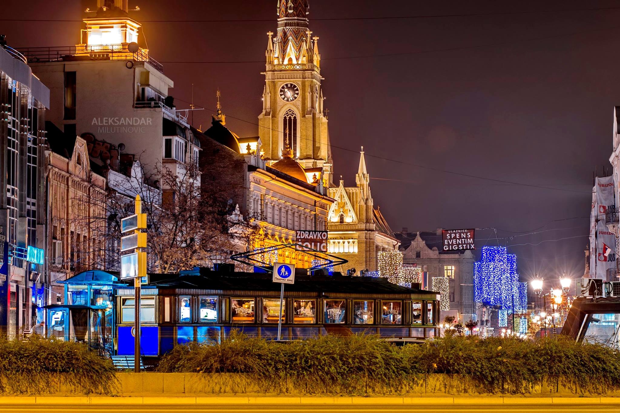 houses, Serbia, Night, Street, Lights, Novi, Sad, Cities Wallpapers HD ...