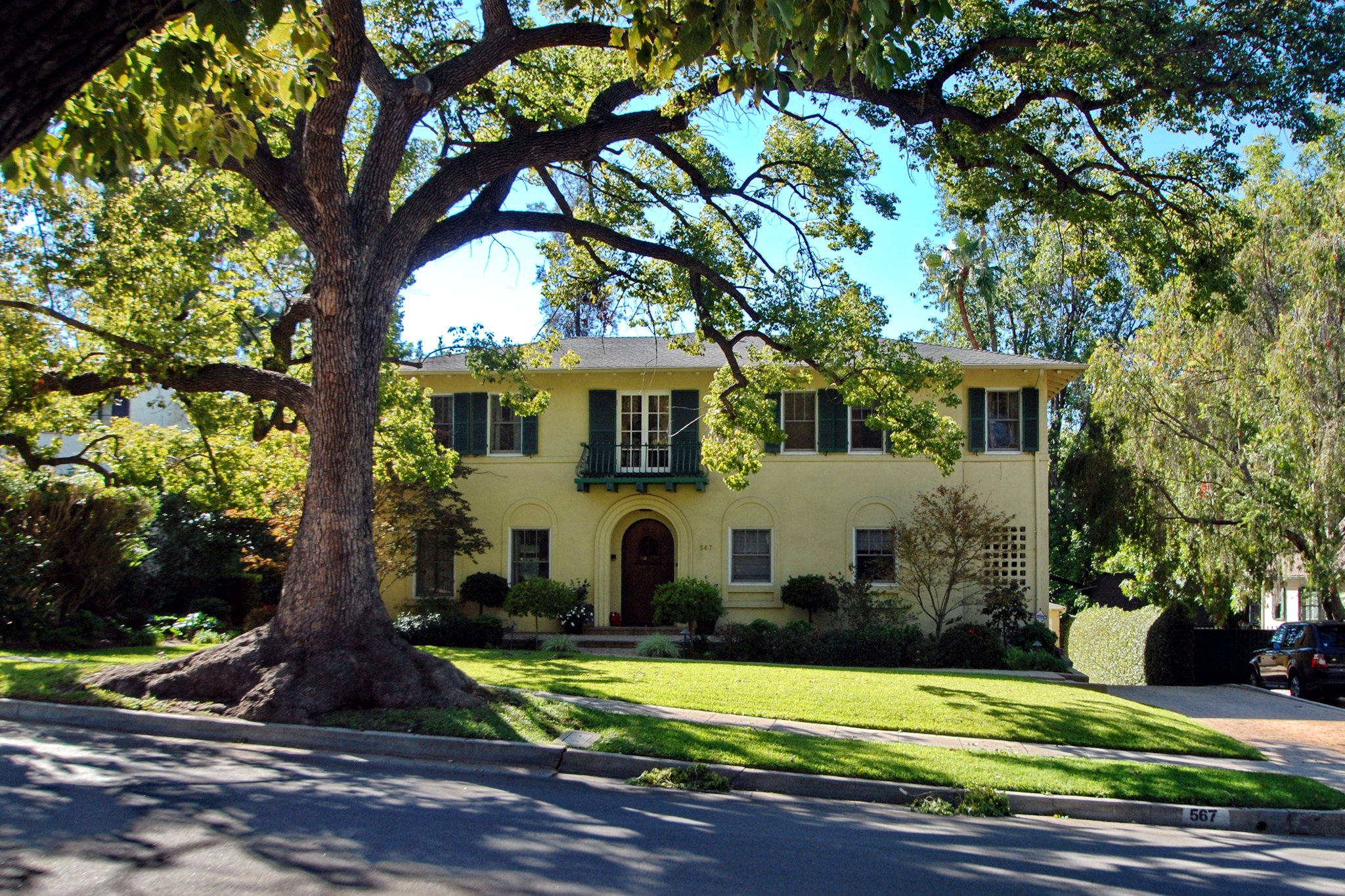 usa, Houses, California, Trees, Shrubs, Mansion, Lawn, Pasadena, Cities ...