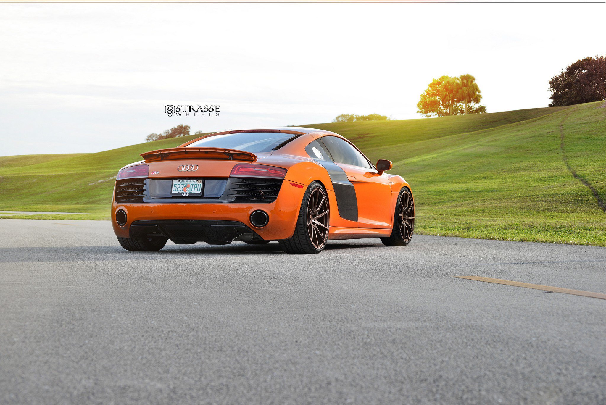 orange, Audi, R8, Strasse, Wheels, Cars Wallpapers HD / Desktop and ...
