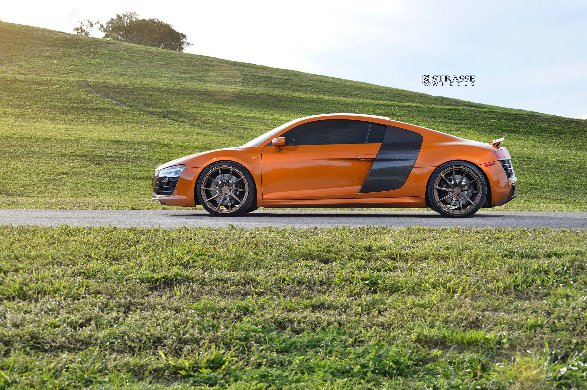 orange, Audi, R8, Strasse, Wheels, Cars Wallpapers HD / Desktop and ...