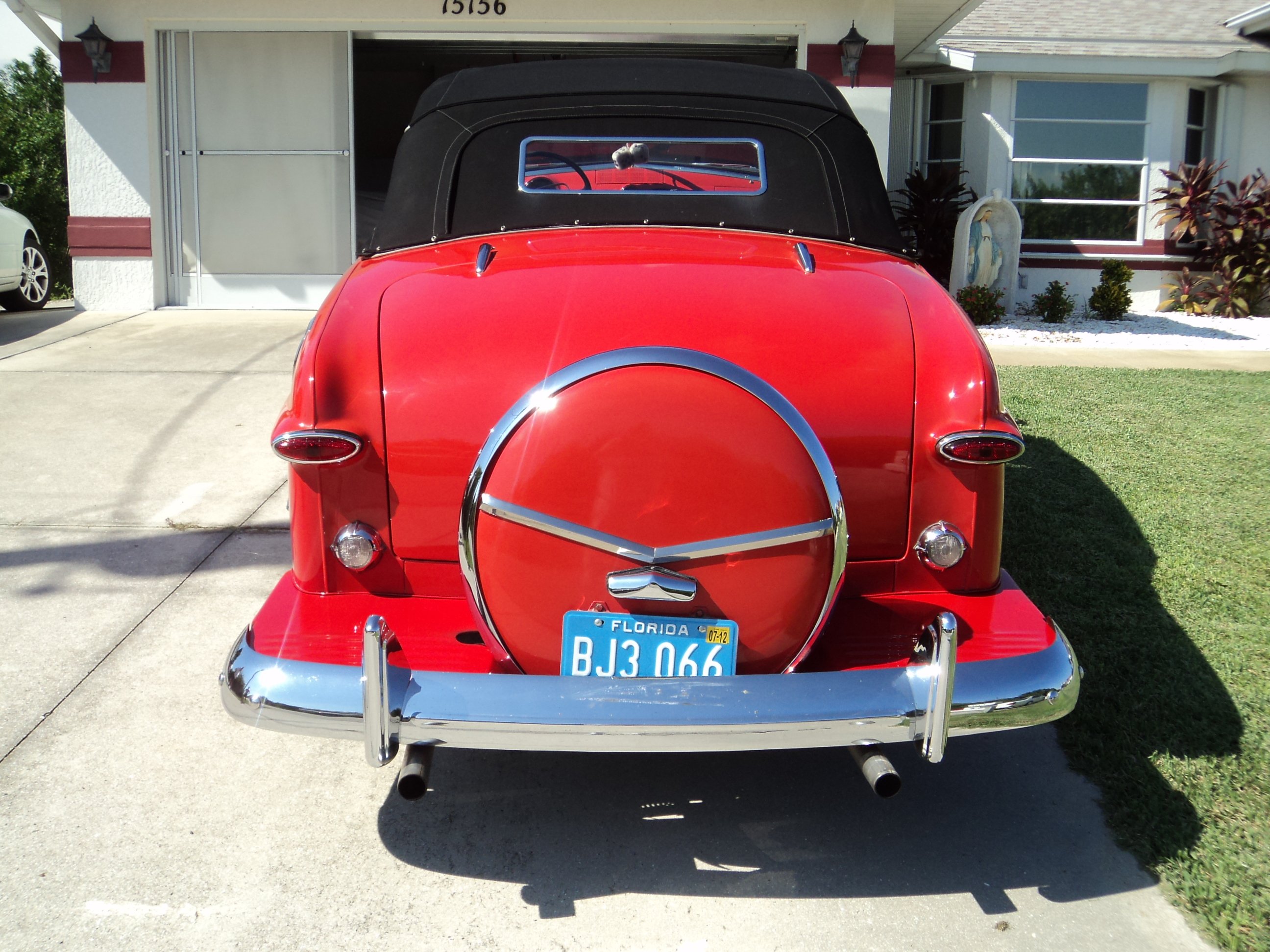 1950, Ford, Custonline, Deluxe, Convertible, Red, Classic, Old, Vintage ...