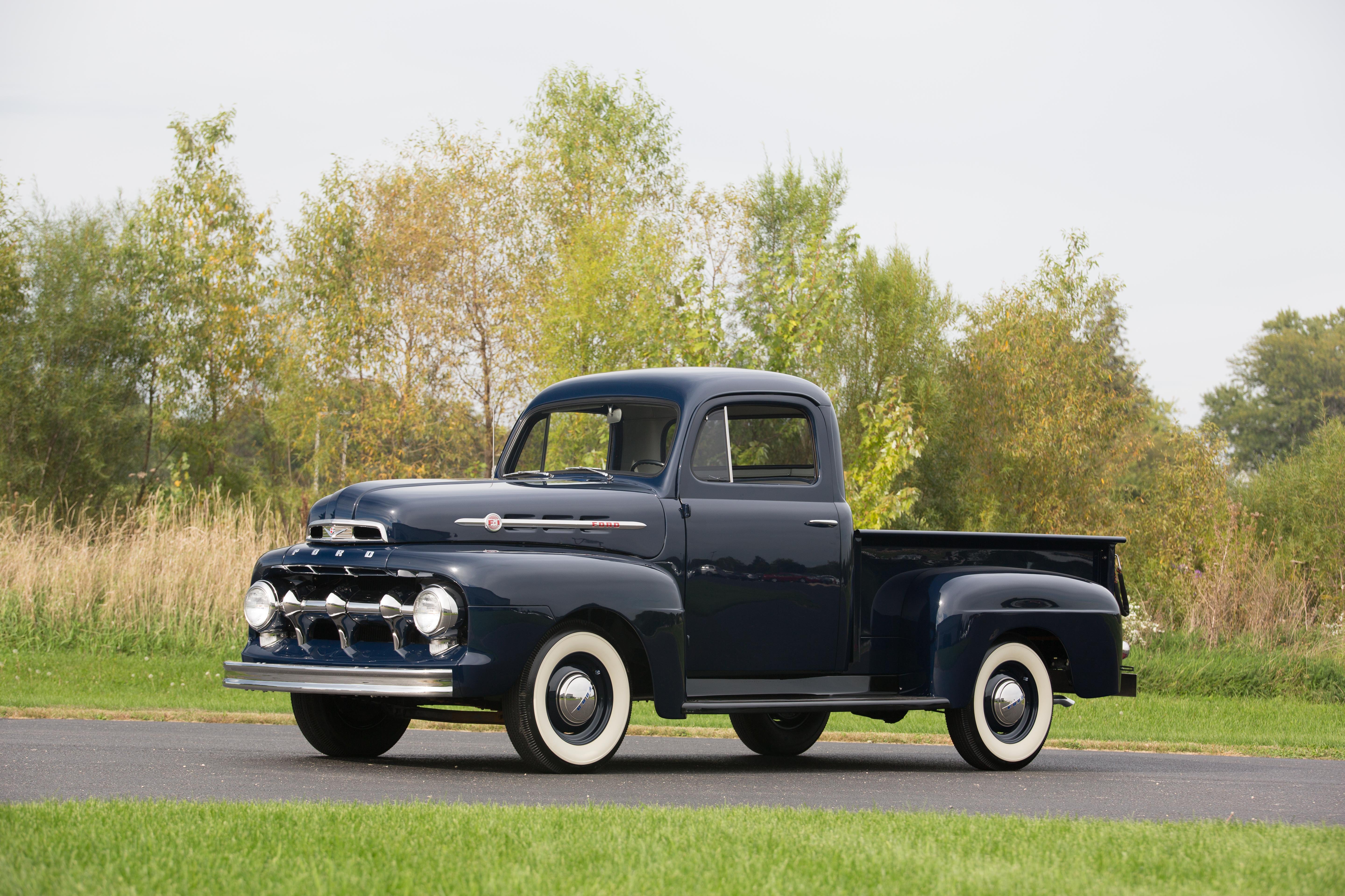 1951, Ford, F 1, Pickup, Old, Classic, Retro, Vintage, Original, Usa ...