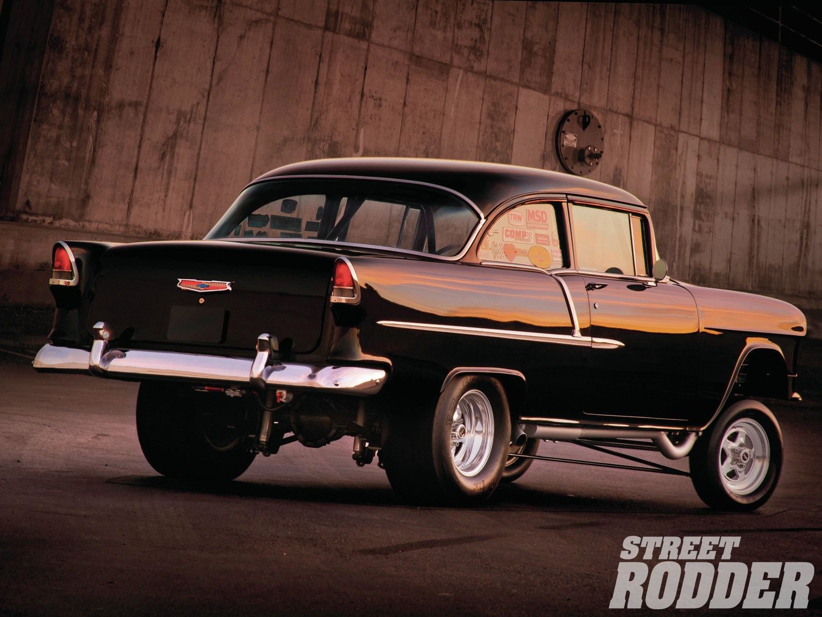 1955, Chevrolet, 210, Sedan, Two, Door, Gasser, Drag, Dragster, Street ...