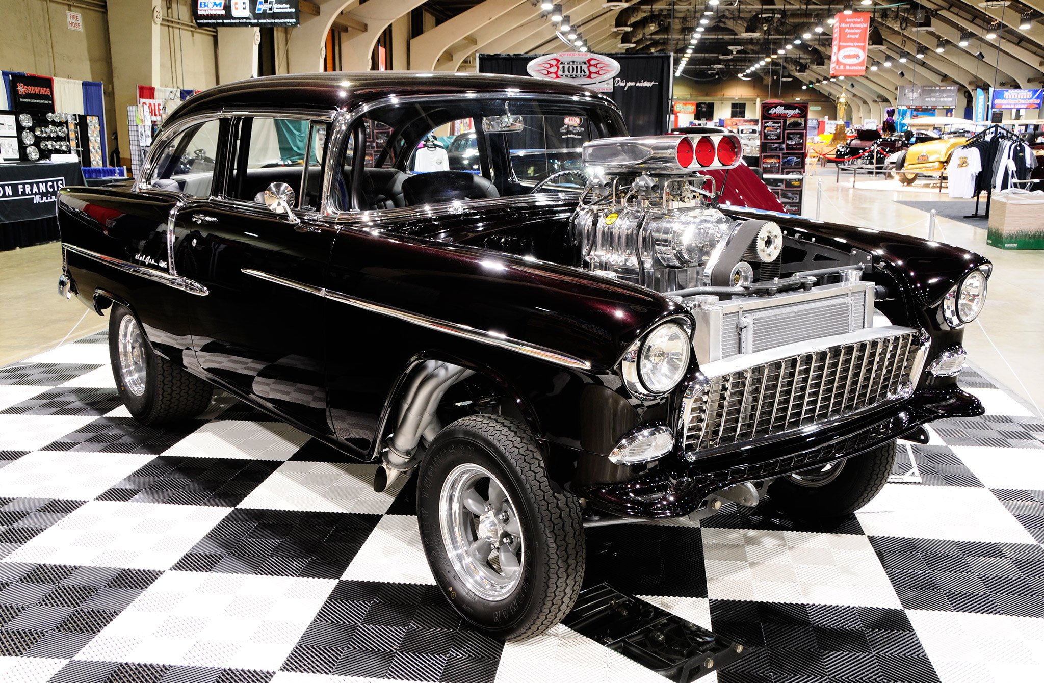 1955, Chevrolet, 210, Sedan, Two, Door, Gasser, Drag, Dragster, Street ...