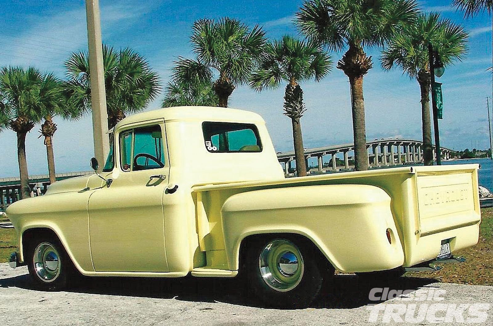 1955, Chevrolet, Pickup, Stepside, Hotrod, Hot, Rod, Custom, Old ...