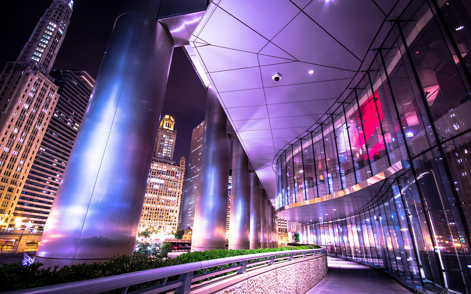buildings, Skyscrapers, Night, Column Wallpapers HD / Desktop and ...