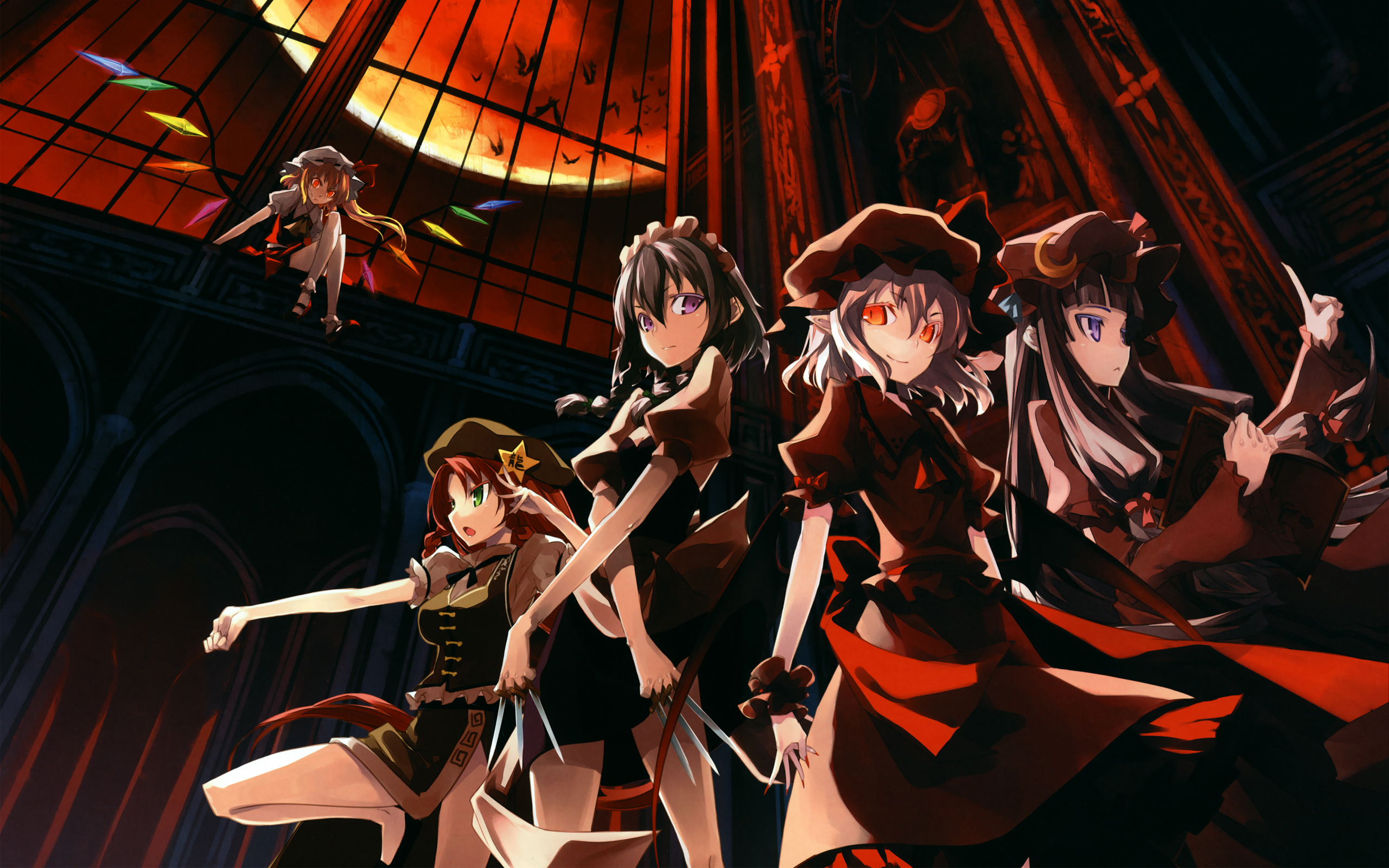 touhou, Izayoi, Sakuya, Flandre, Scarlet, Hong, Meiling, Patchouli, Knowledge, Remilia, Scarlet ...
