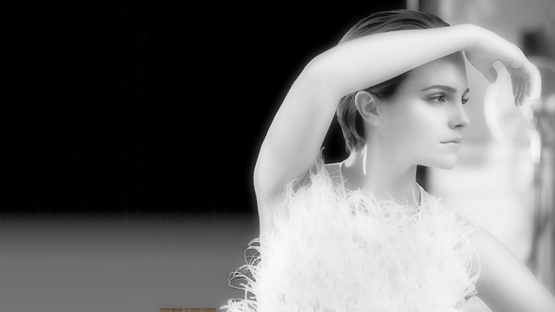 Blondes Women Emma Watson Actress Celebrity Grayscale Monochrome