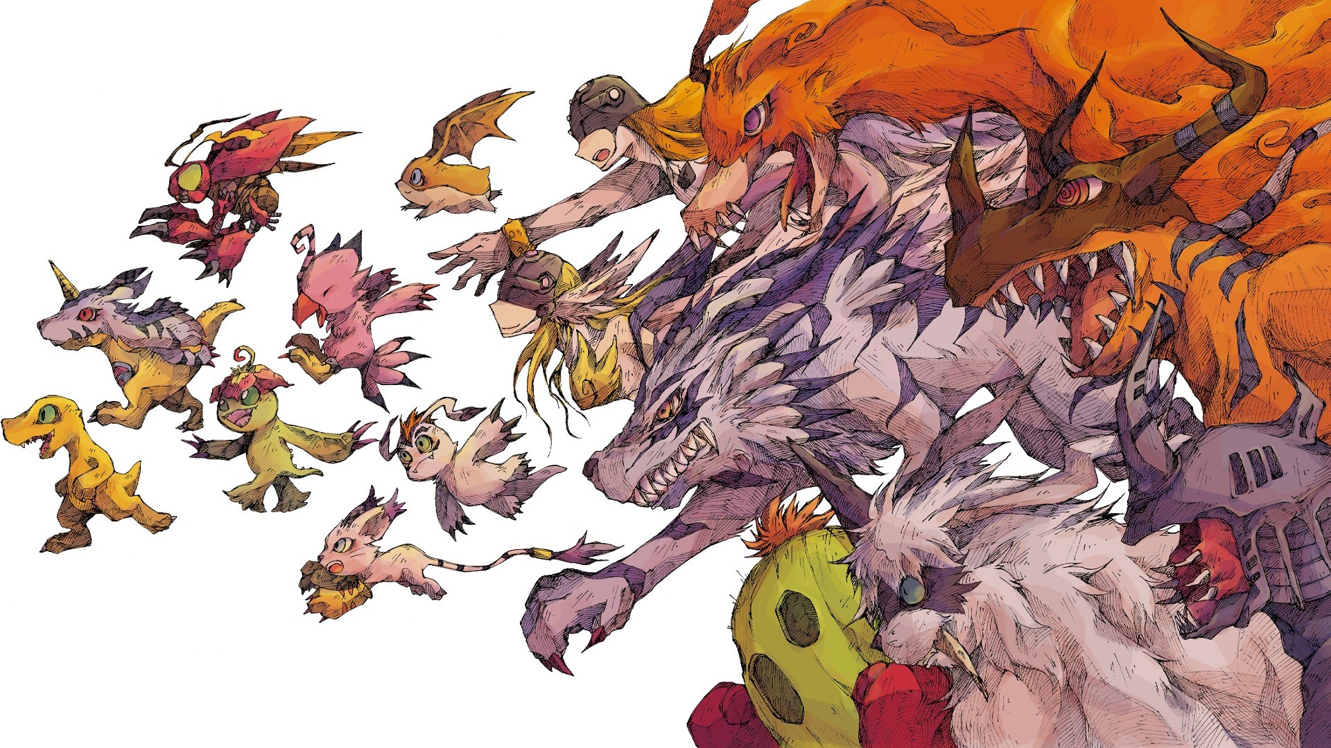 digimon, Drawing Wallpapers HD / Desktop and Mobile Backgrounds