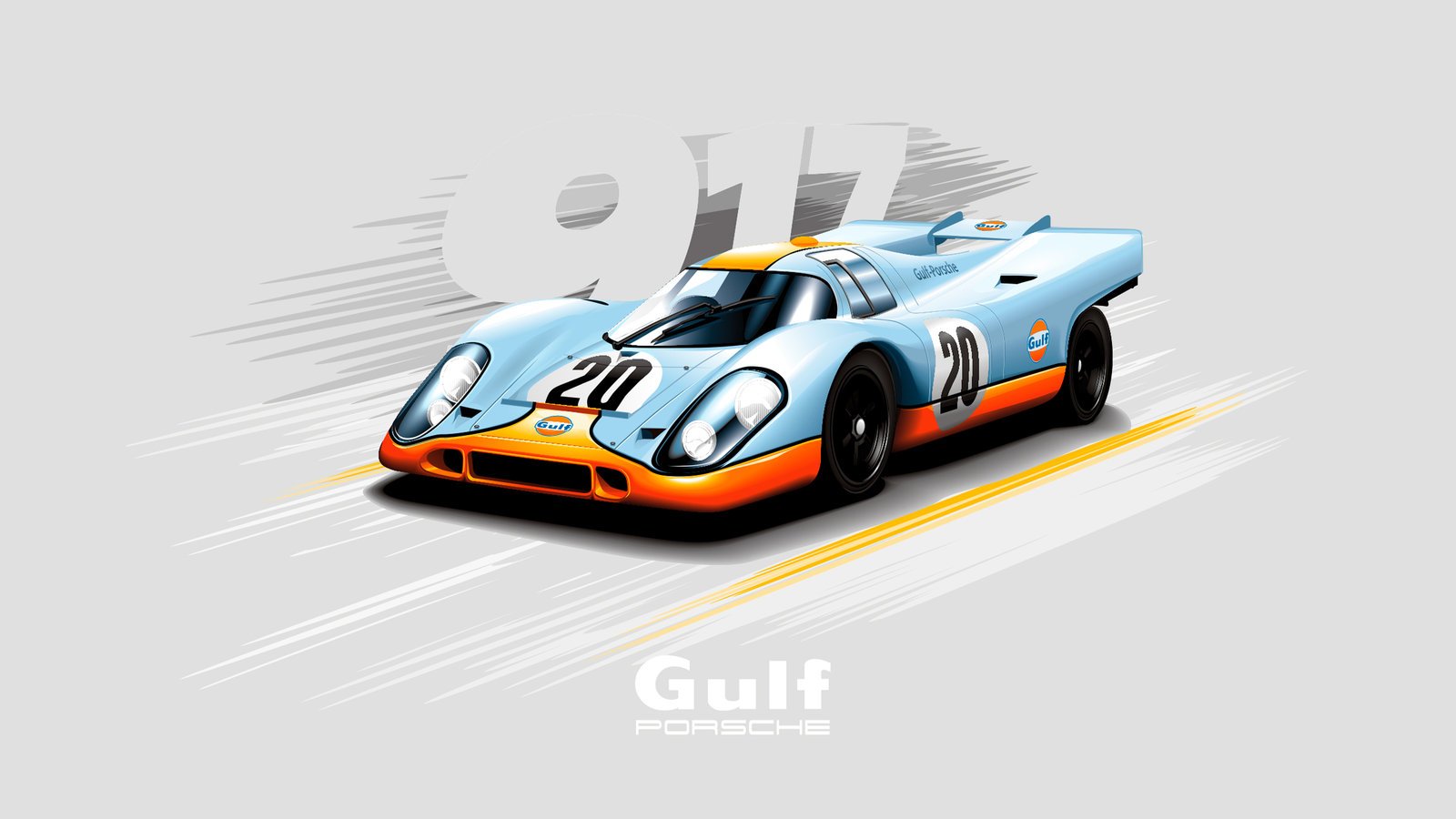 porsche, 917, Vector Wallpapers HD / Desktop and Mobile Backgrounds