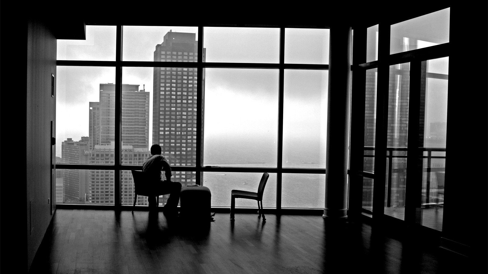 monochrome, Artwork, Window Wallpapers HD / Desktop and Mobile Backgrounds