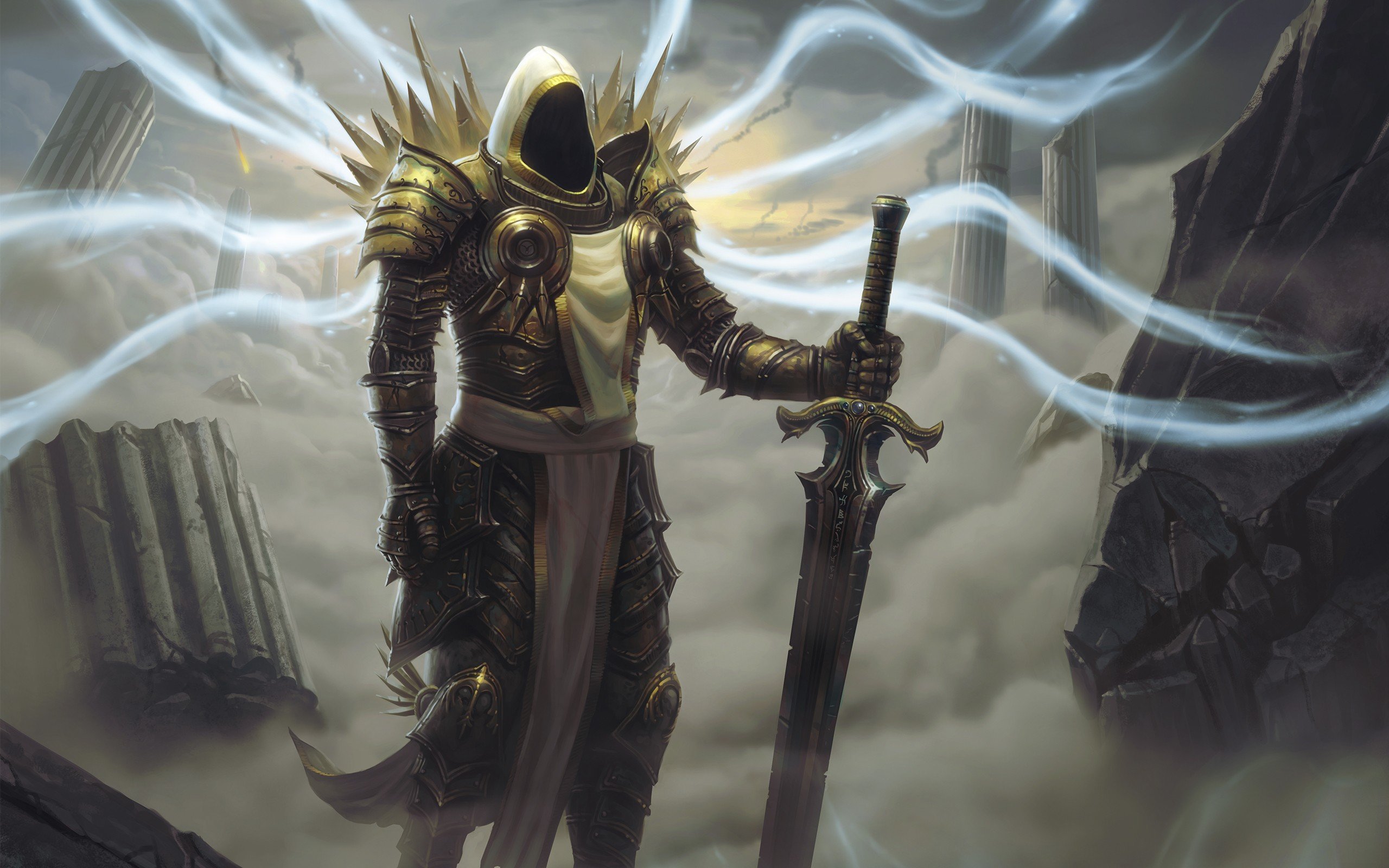 angels, Video, Games, Wings, Fantasy, Art, Armor, Tyrael, Artwork ...