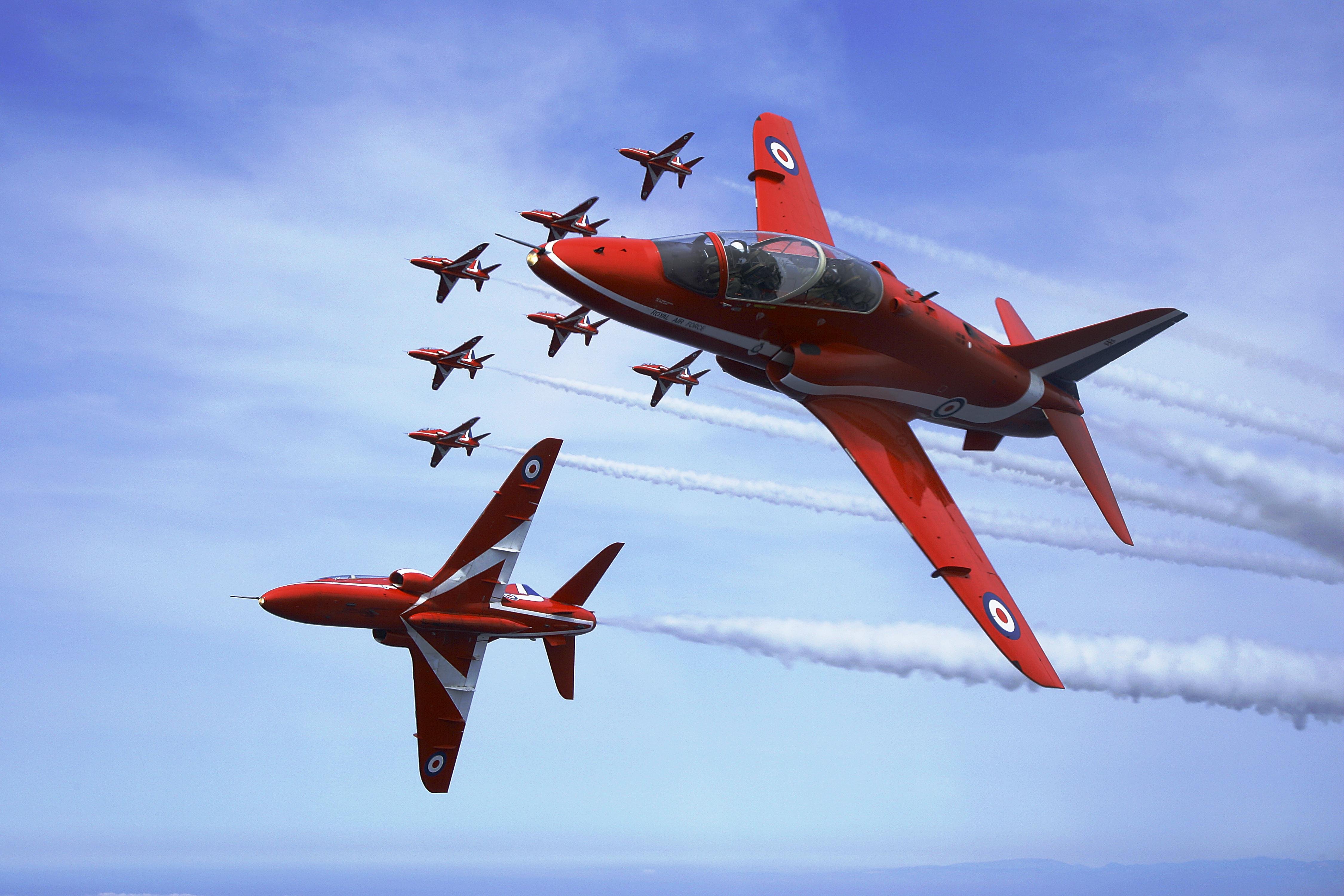 bae, Hawk, T, Mk1, Red, Arrows, Jet, Team, Acrobatic, Royal, Air, Force ...
