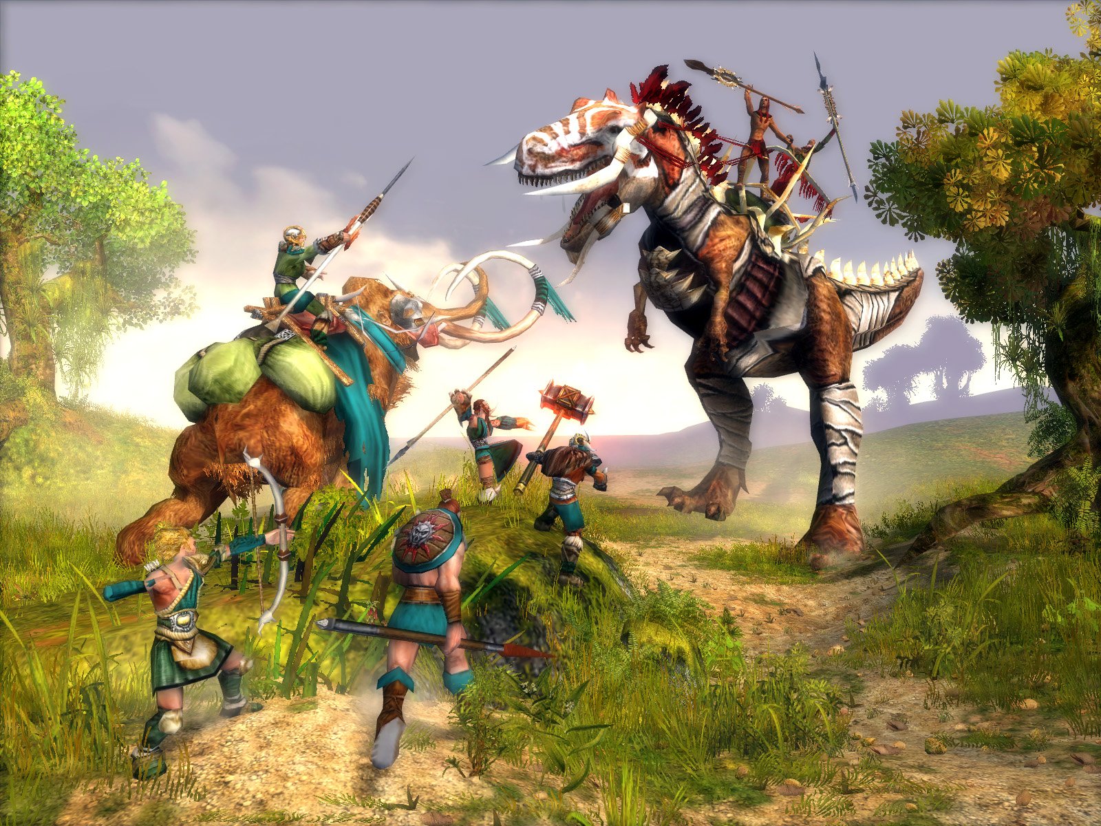 paraworld, Strategy, Fantasy, Prehistoric, Dinosaur, Adventure ...