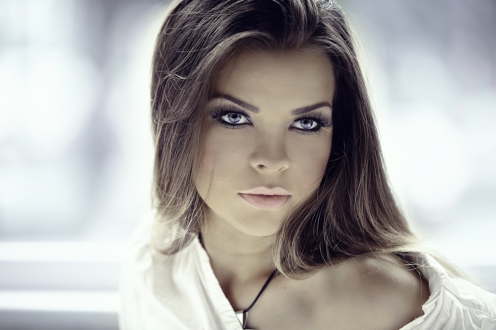 fashion, Model, Natural, Light, Window, Amazing, Expression, Eyes, Girl ...