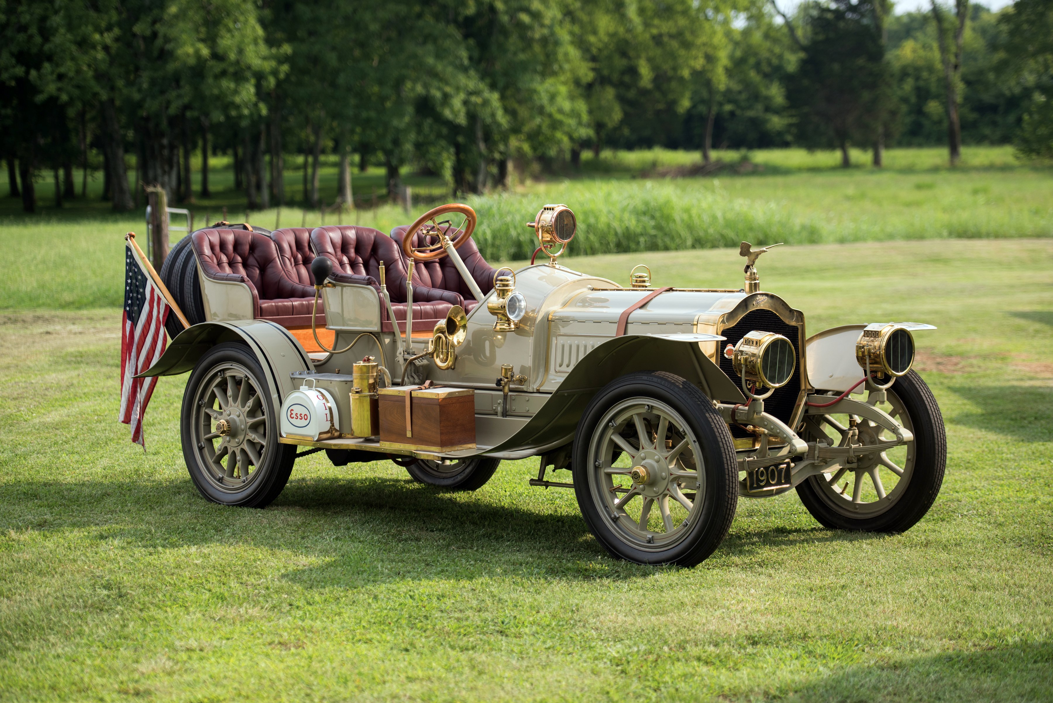 1907, Thomas, Flyer, Model 4 60, 4 passenger, Runabout, Retro, Vintage ...